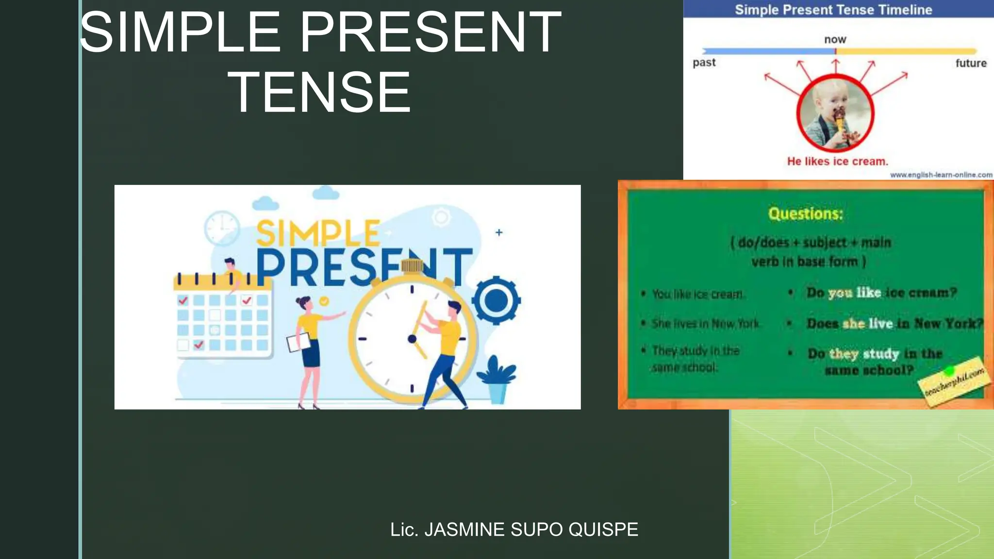 oraciones de presente simple, teoría y practica | PPT
