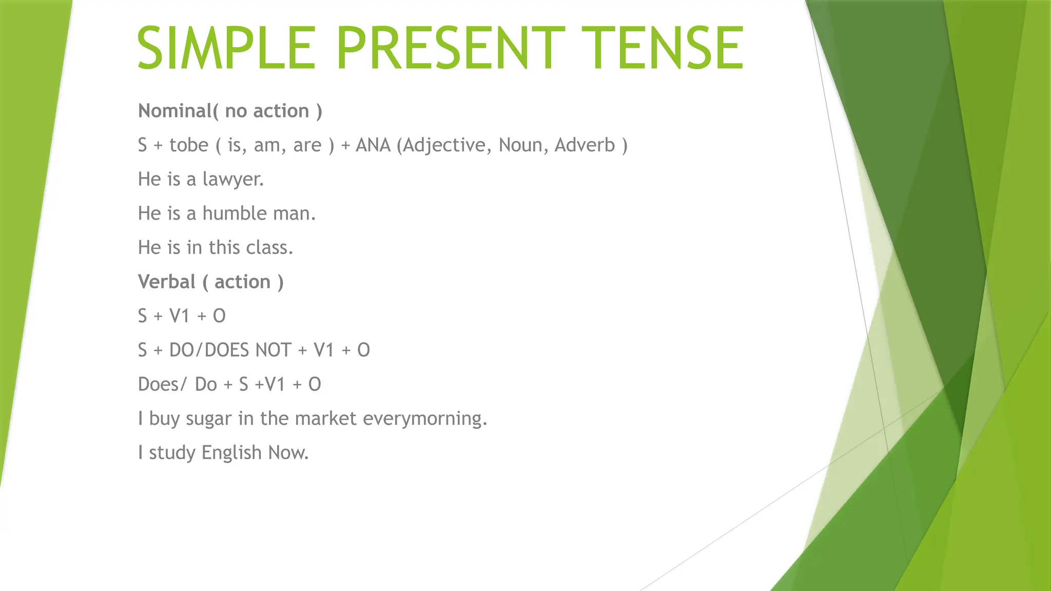 SIMPLE PRESENT TENSE DAN DAILY ROUTINE. MATERI BAHASA INGGRIS | PPTX