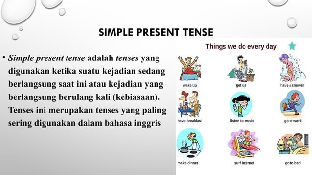 Simple present tense ..................... | PPT