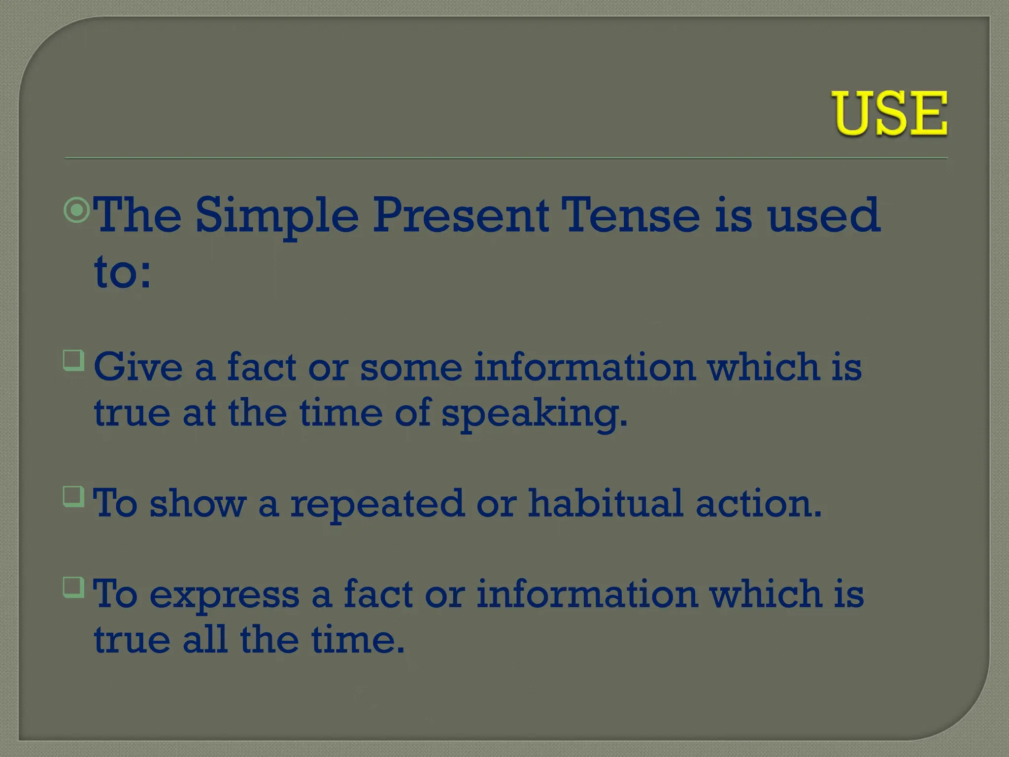 NOTES ON TENSES SIMPLE PRESENT TENSE.ppt