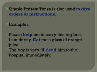 NOTES ON TENSES SIMPLE PRESENT TENSE.ppt