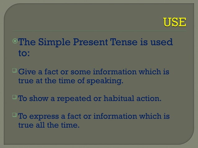 NOTES ON TENSES SIMPLE PRESENT TENSE.ppt