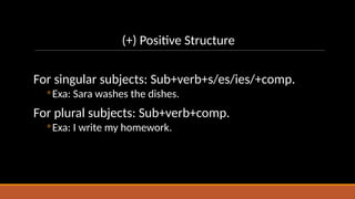 simple present tense definition with structure.pptx