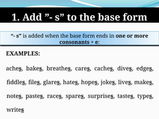 SIMPLE PRESENT TENSES IN Intensive English | PPT