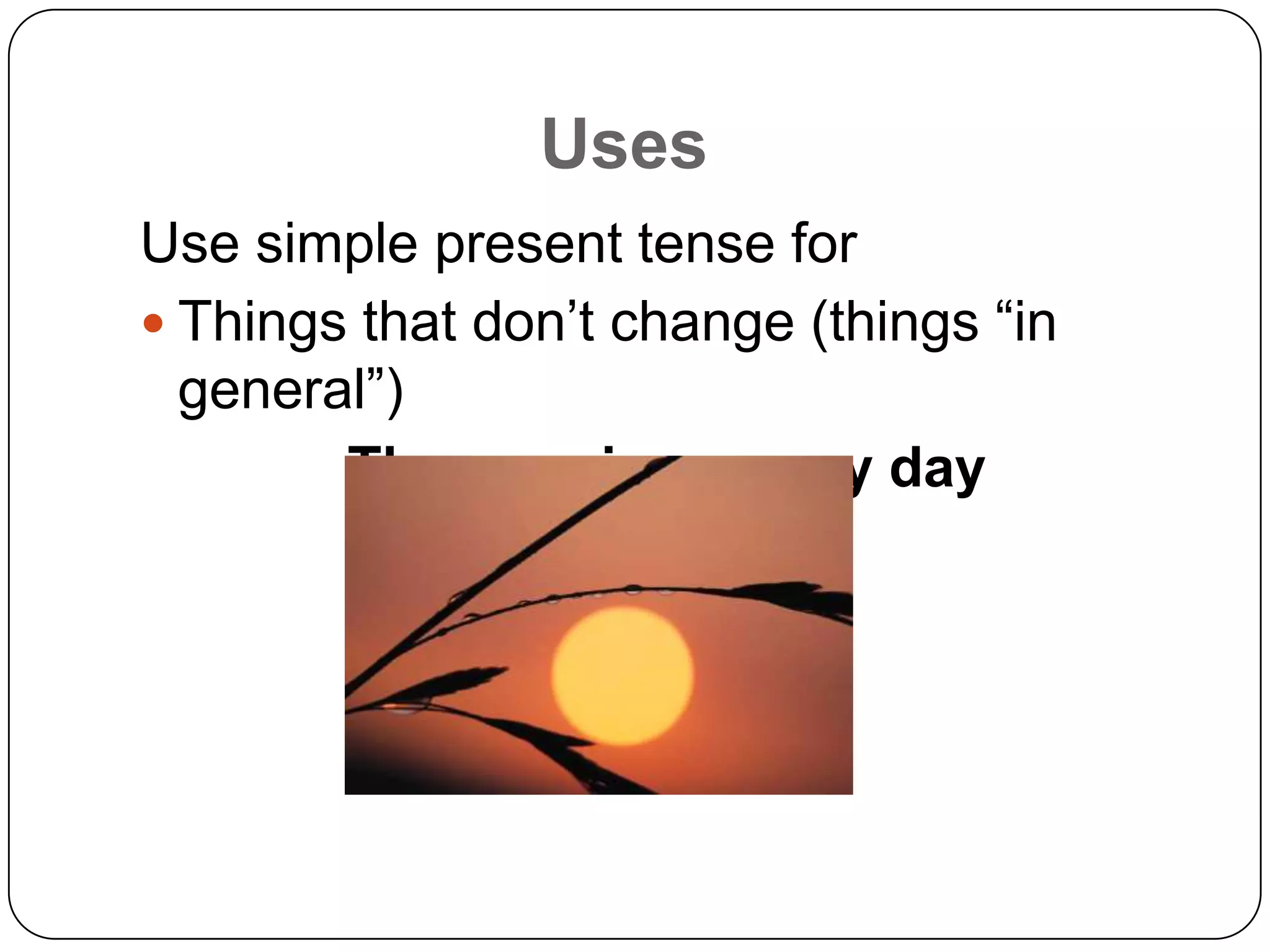 Simple present tense2 | PPTX