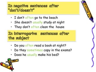 Simple Present Tense / Frequency adverbs | PPT