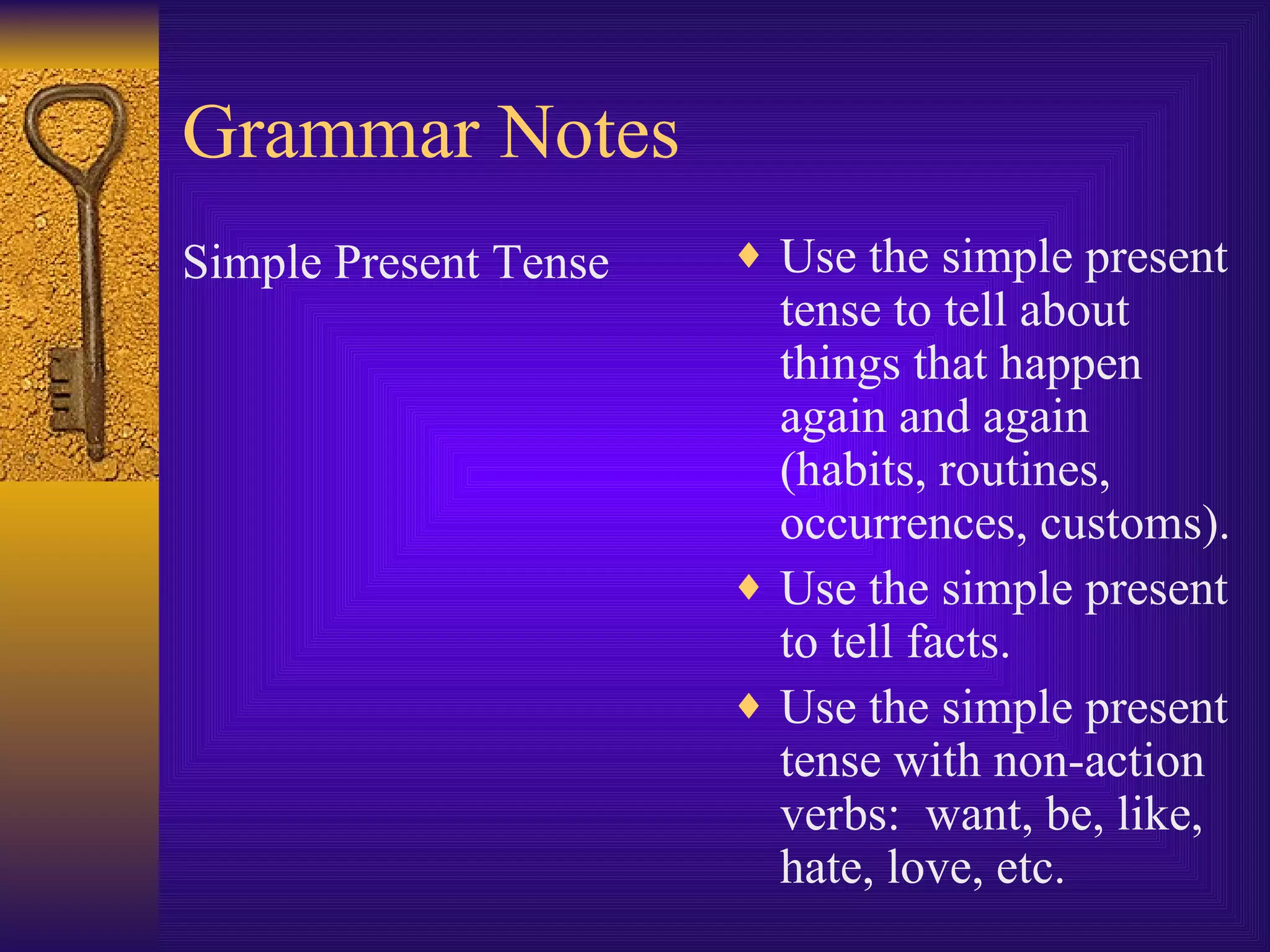 Simple Present Tense Affirmative And Negative Statements | PPT
