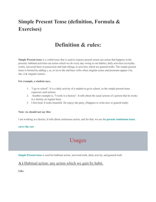 Simple Present Tense (definition, Formula & Exercises).pdf