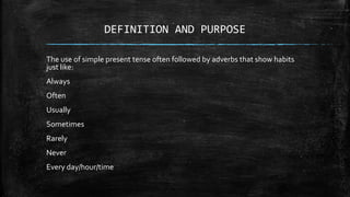 Simple present tense | PPTX