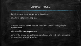 Simple present tense | PPTX