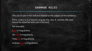 Simple present tense | PPTX