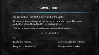 Simple present tense | PPTX
