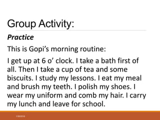 Simple present tense Grade 3 | PPTX