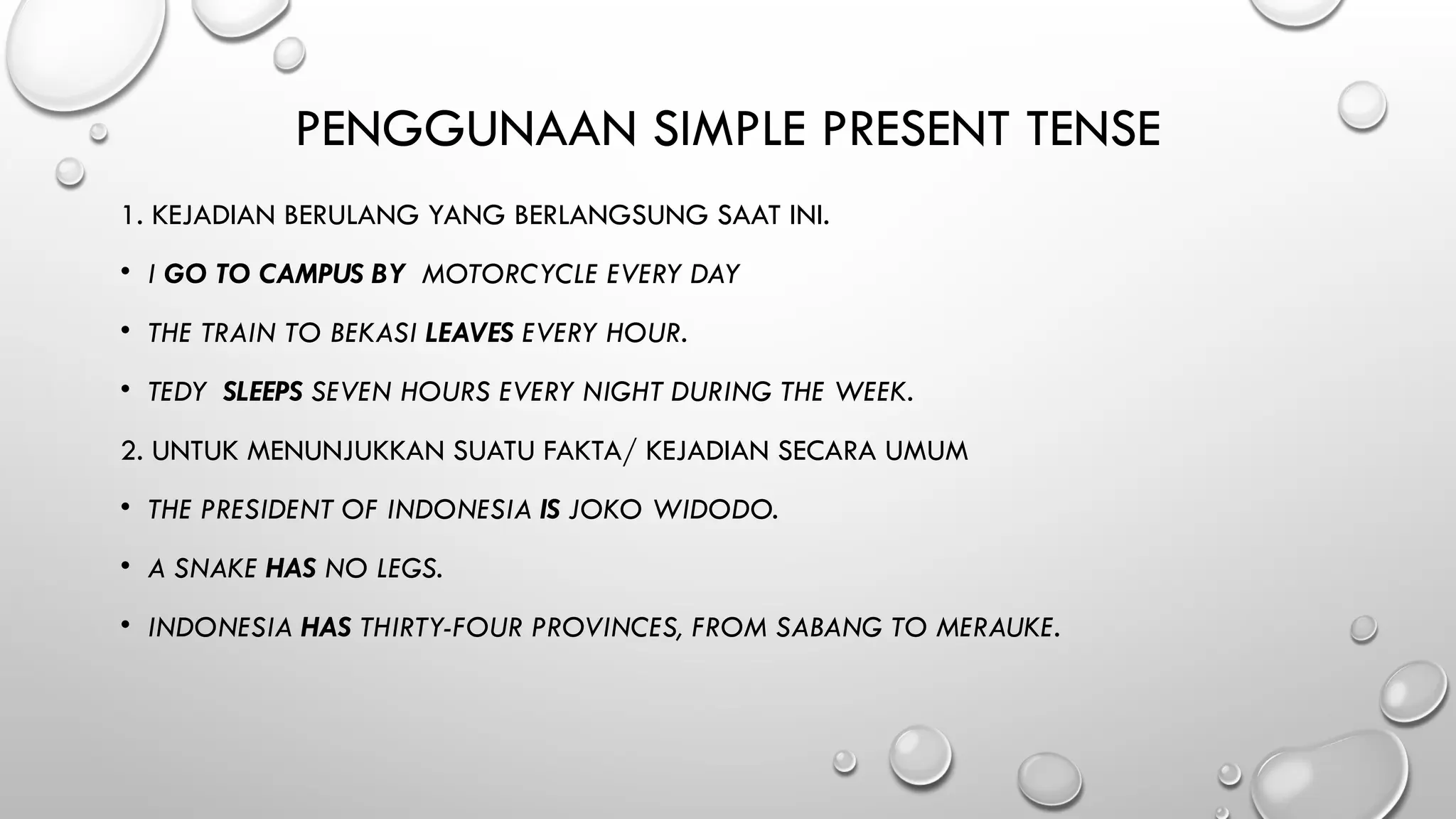 Simple present tense kelas 8.pptx materi kelas 8 | PPTX