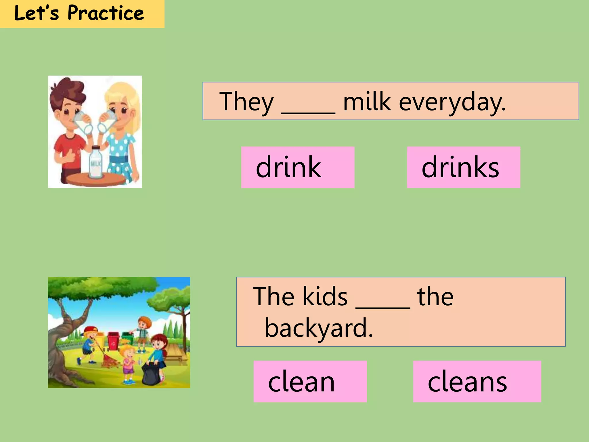 SIMPLE PRESENT TENSE OF VERB - GRADE 2 LESSON.pptx