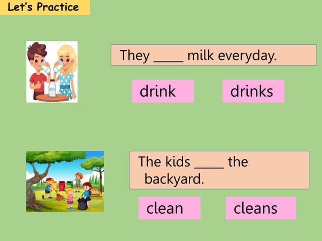 SIMPLE PRESENT TENSE OF VERB - GRADE 2 LESSON.pptx