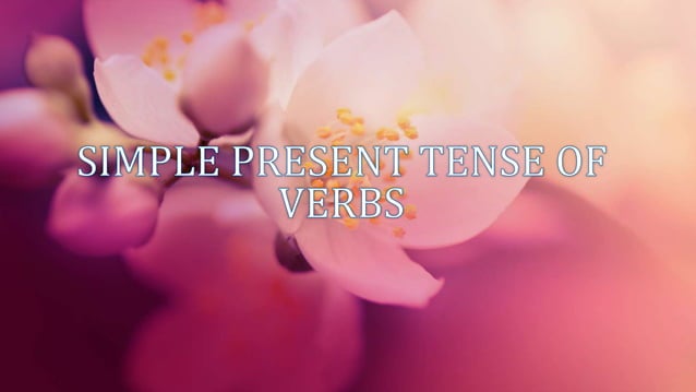 SIMPLE PRESENT TENSE OF VERBS.pptx