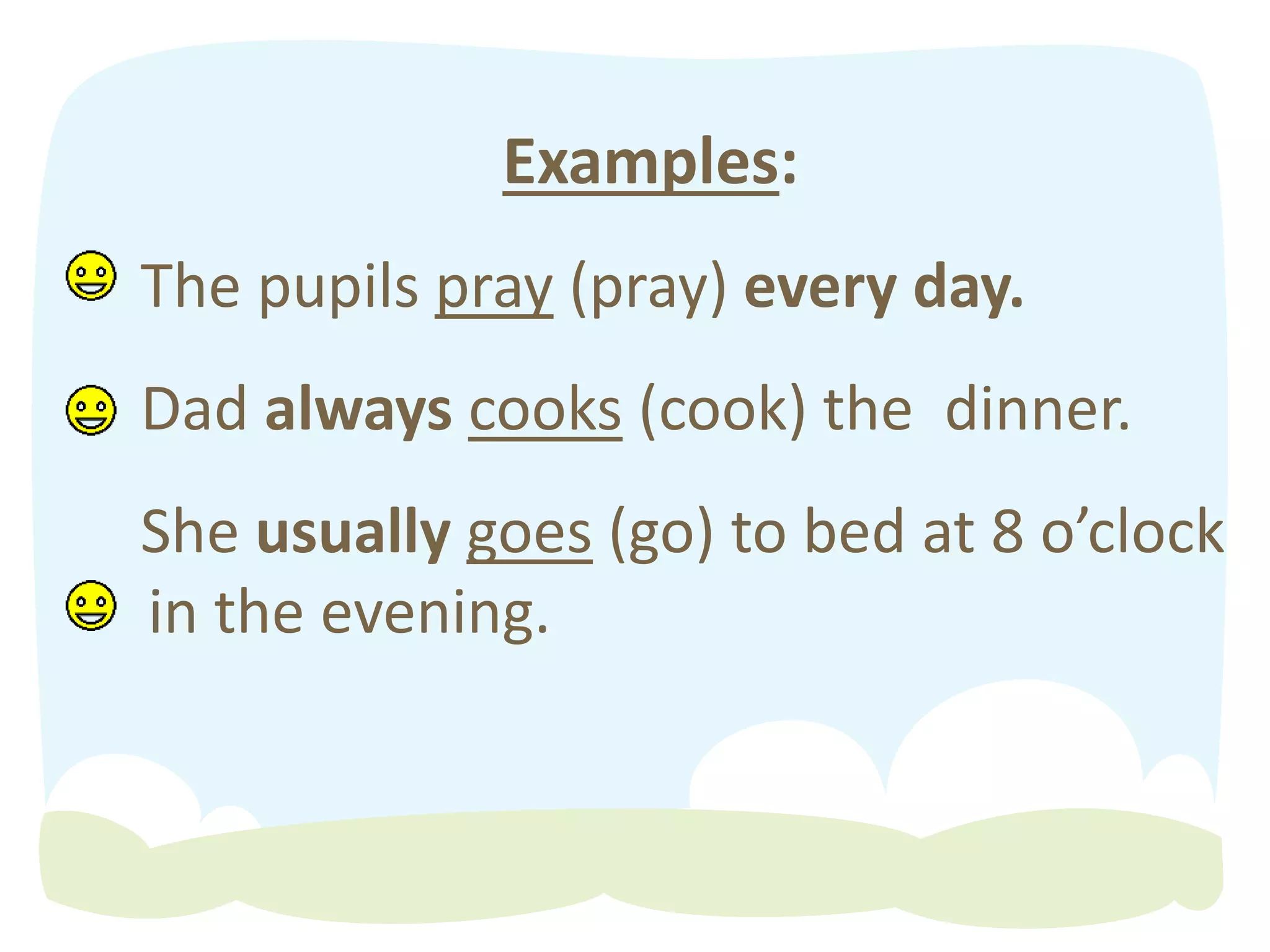 SIMPLE PRESENT TENSE OF VERBS (PPT) | PPTX