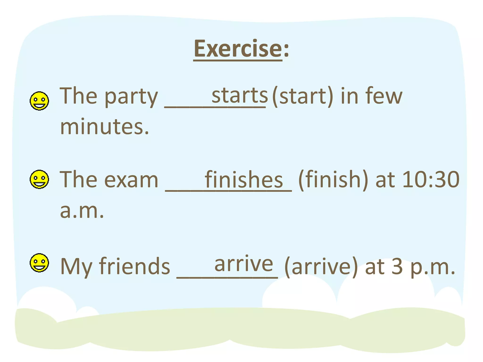 SIMPLE PRESENT TENSE OF VERBS (PPT) | PPTX