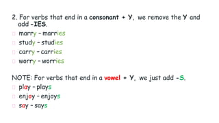 Simple present tense | PPTX