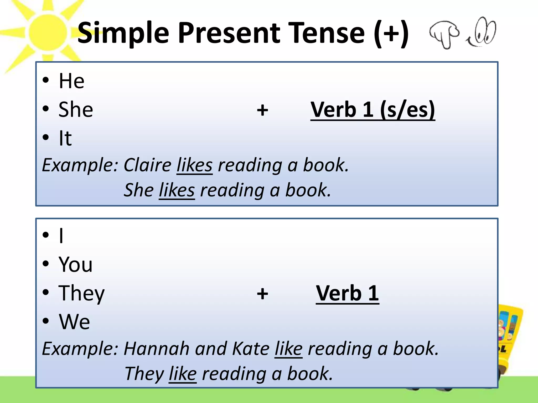 Simple present tense positive form | PPTX
