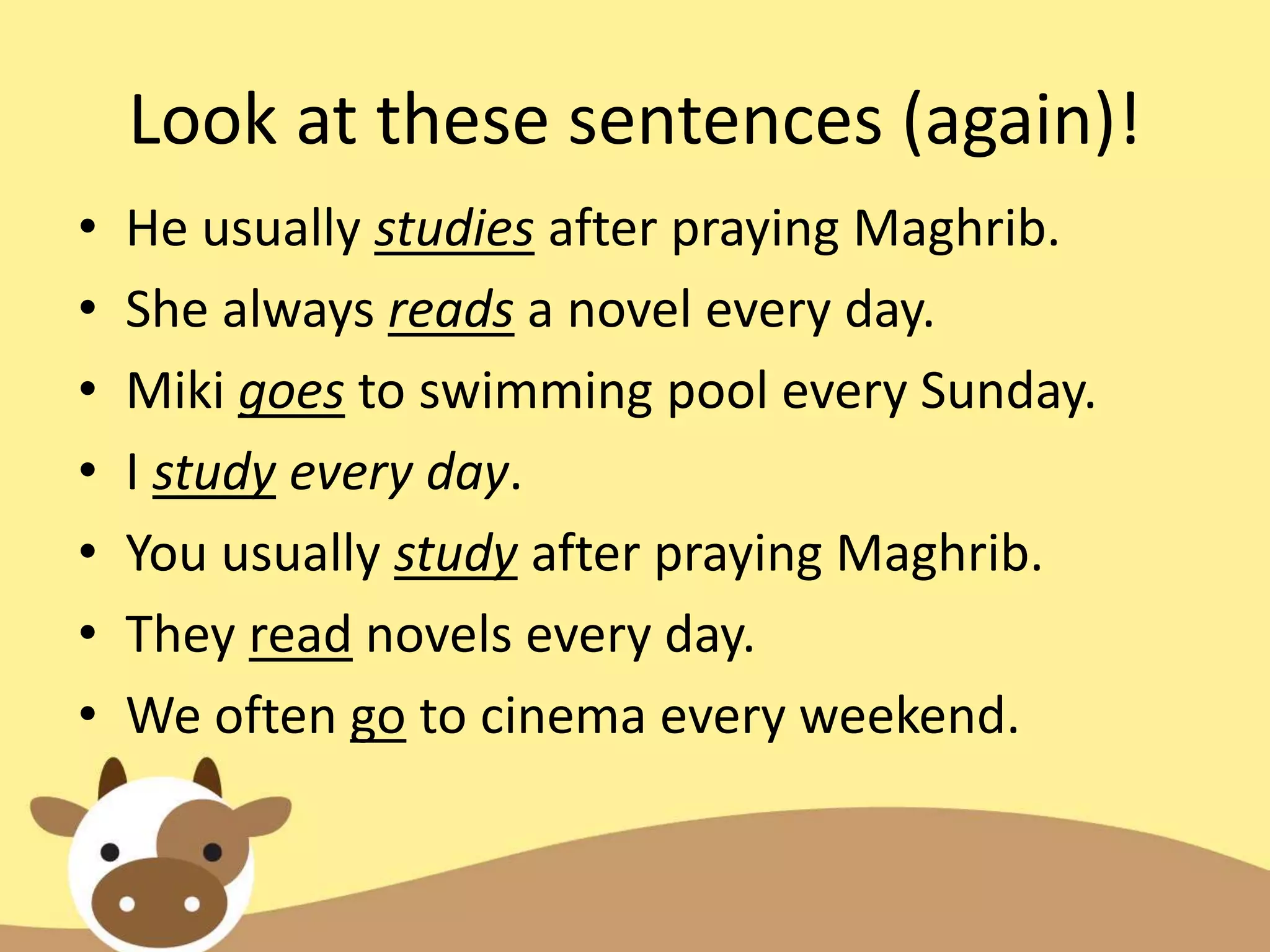 Simple present tense positive form | PPTX