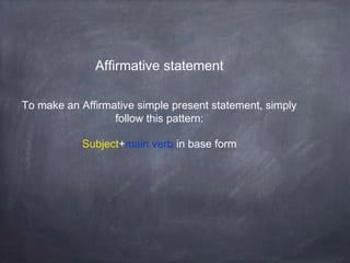 Simple present tense ppt | PPT