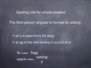 Simple present tense ppt | PPT