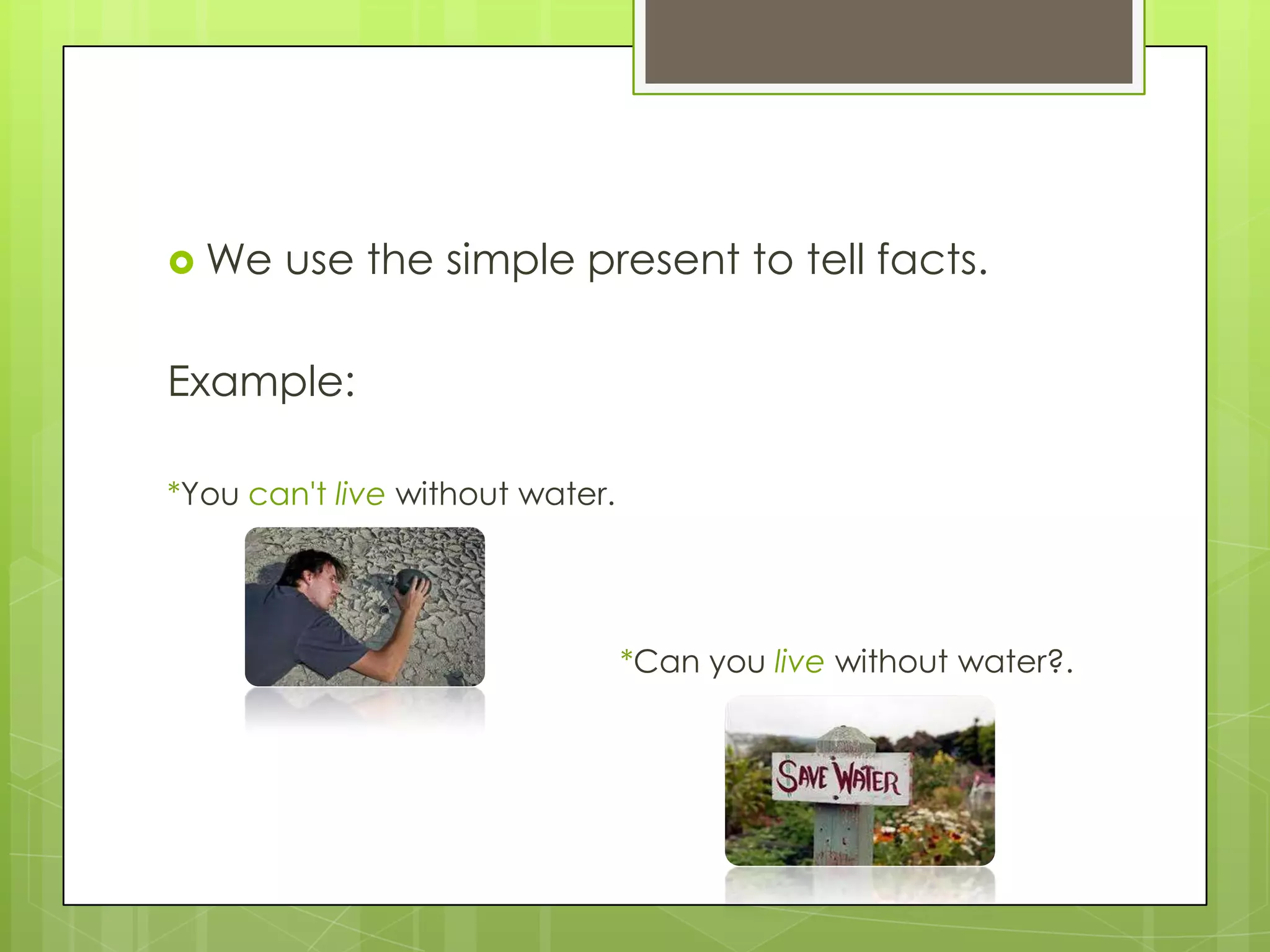 Simple present tenses | PPT