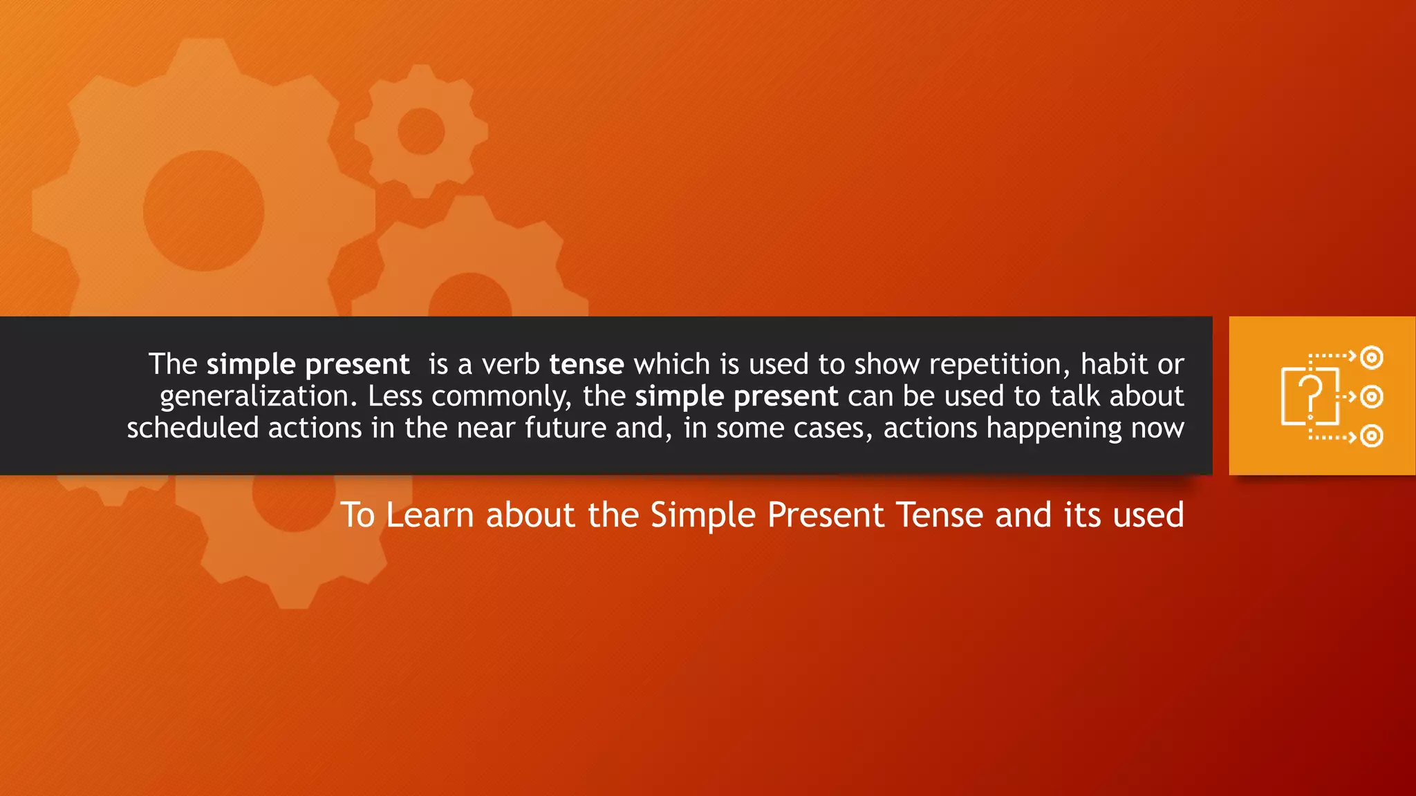 Simple present tense presentation | PPTX