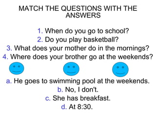 Simple present tense questıon form | PPT