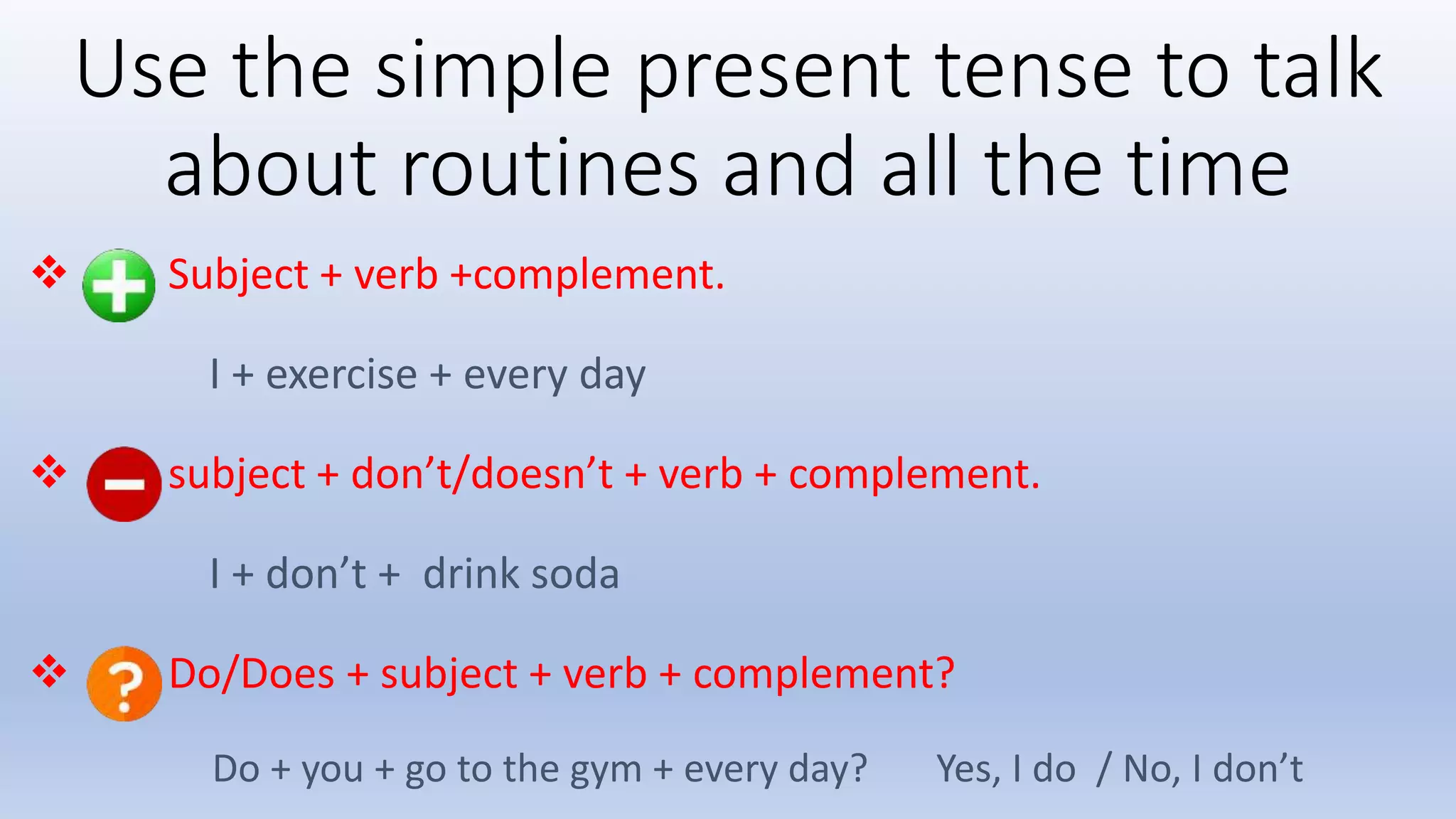 Simple present tense | PPT