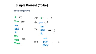 Simple present (to be) | PPTX