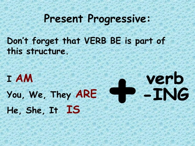 Simple present vs present progressive | PPT