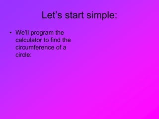 Simple programming | PDF