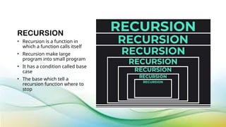 Simple program recursion problem solving.pptx