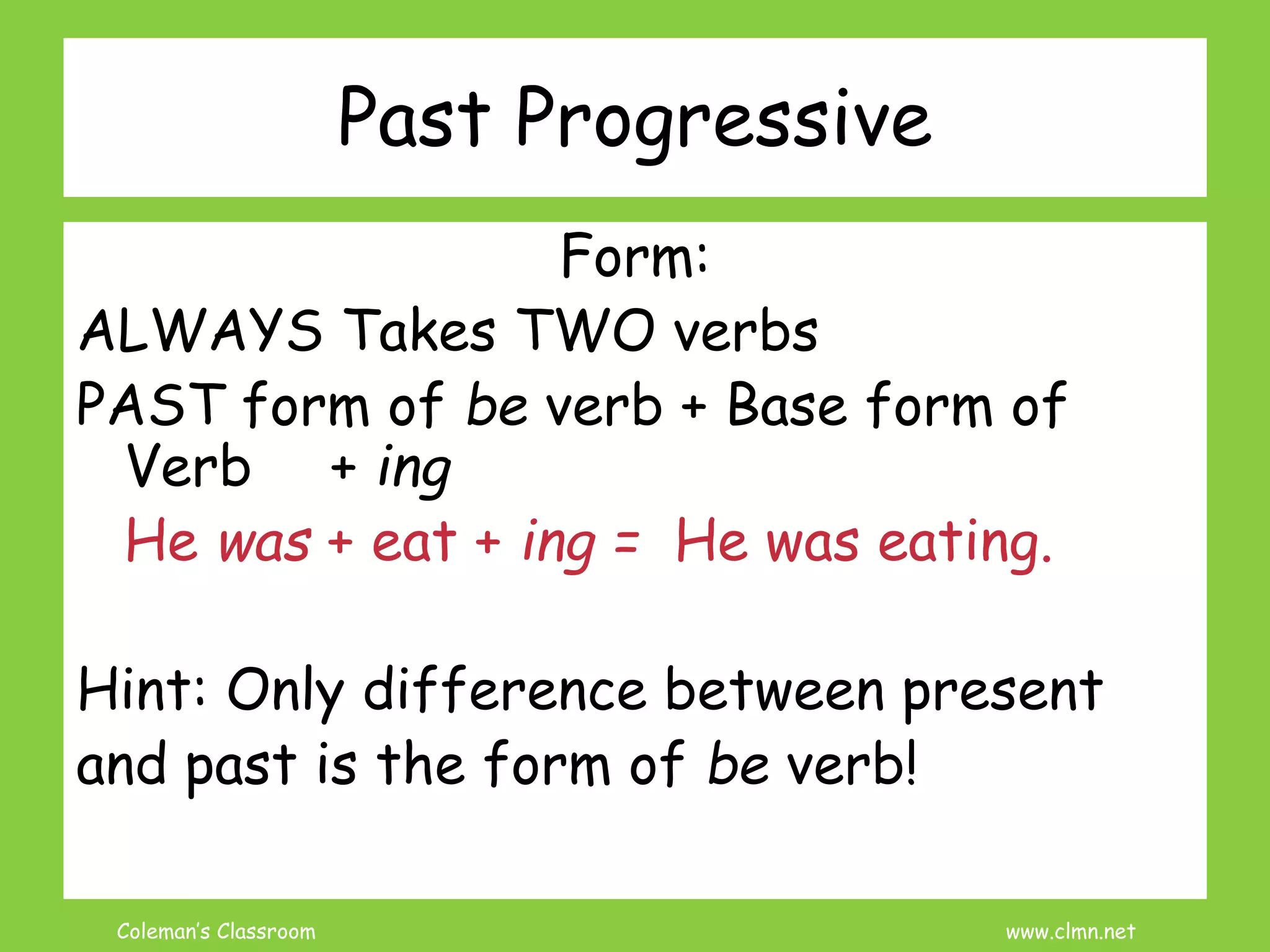 Review Verbs: Simple and Progressive Tense | PPT