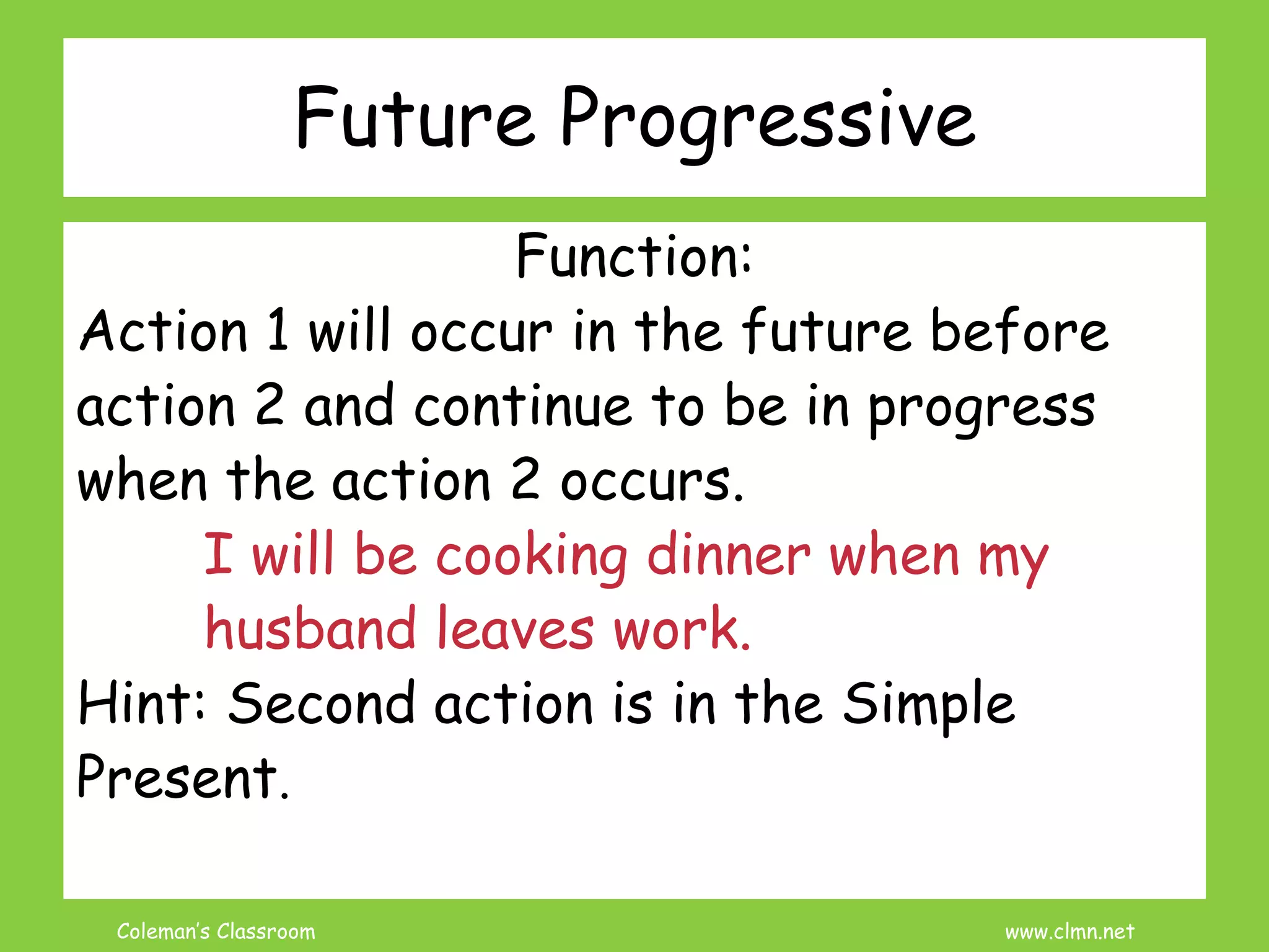 Review Verbs: Simple and Progressive Tense | PPT