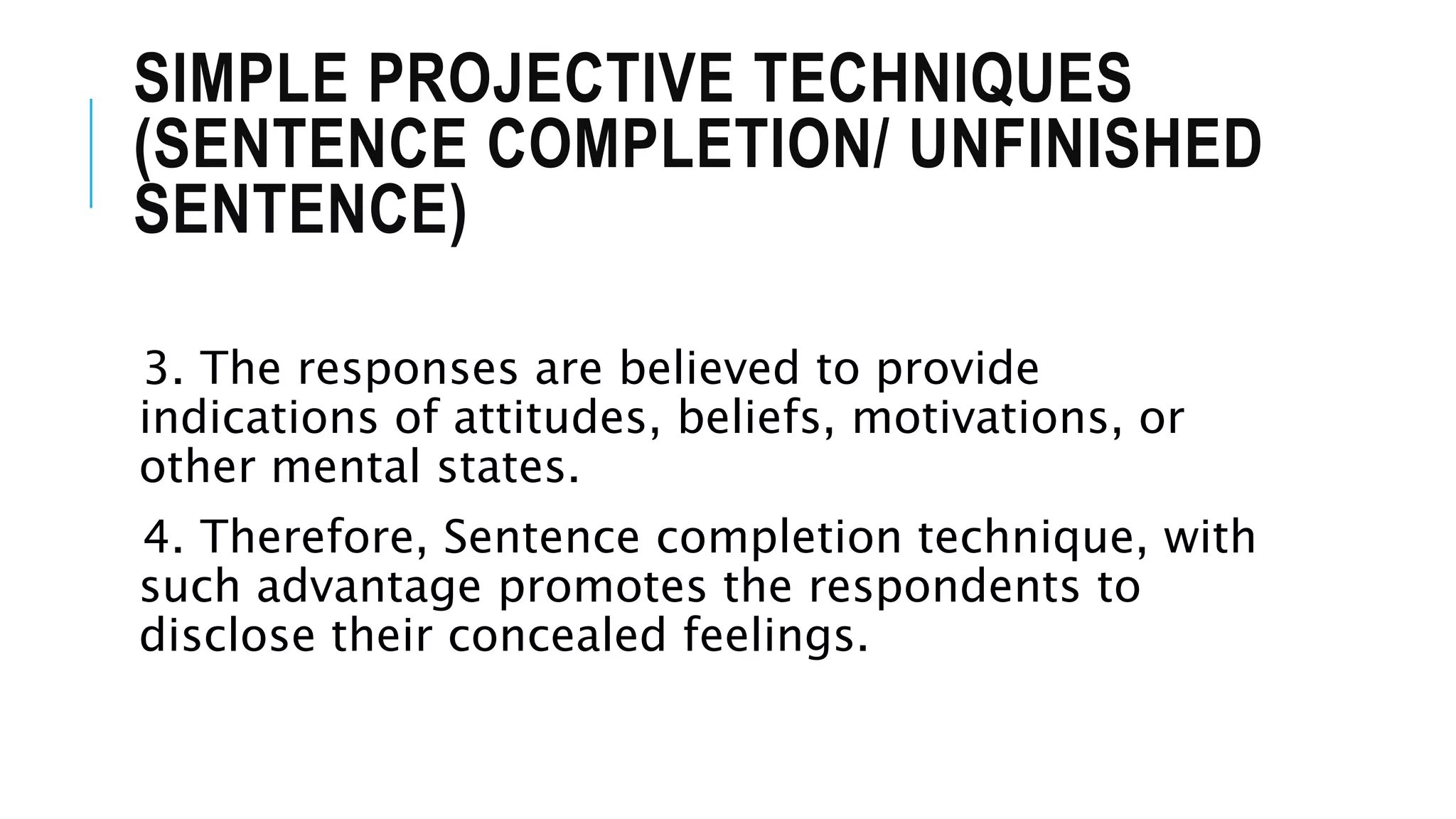 Simple projective techniques | PPT