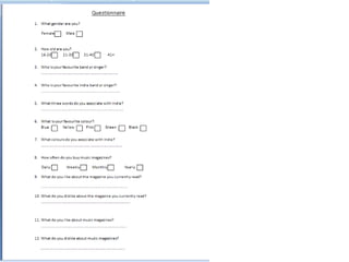 Simple Questionnaire