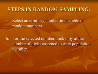 Simple random sampling | PPTX