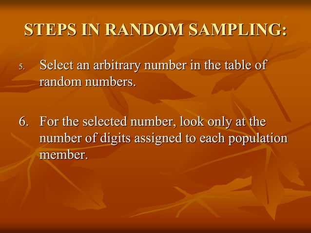 Simple random sampling | PPTX