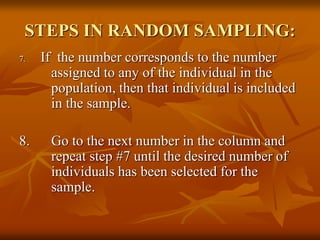 Simple random sampling | PPTX