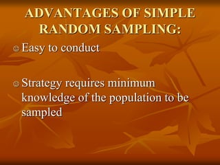Simple random sampling | PPTX