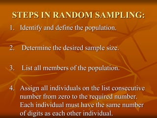 Simple Random Sampling