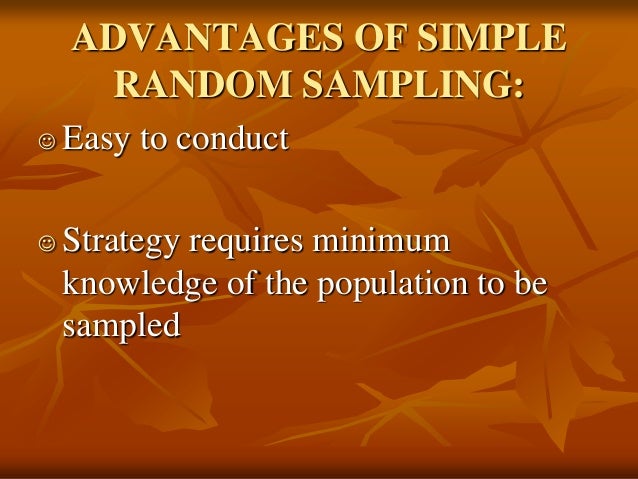 Simple random sampling