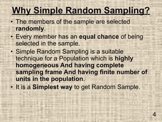 Simple Random Sampling | PDF