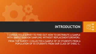Simple Random Sampling | PPT