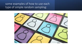 Introduction to biostatistics: Simple Random Sampling | PPT