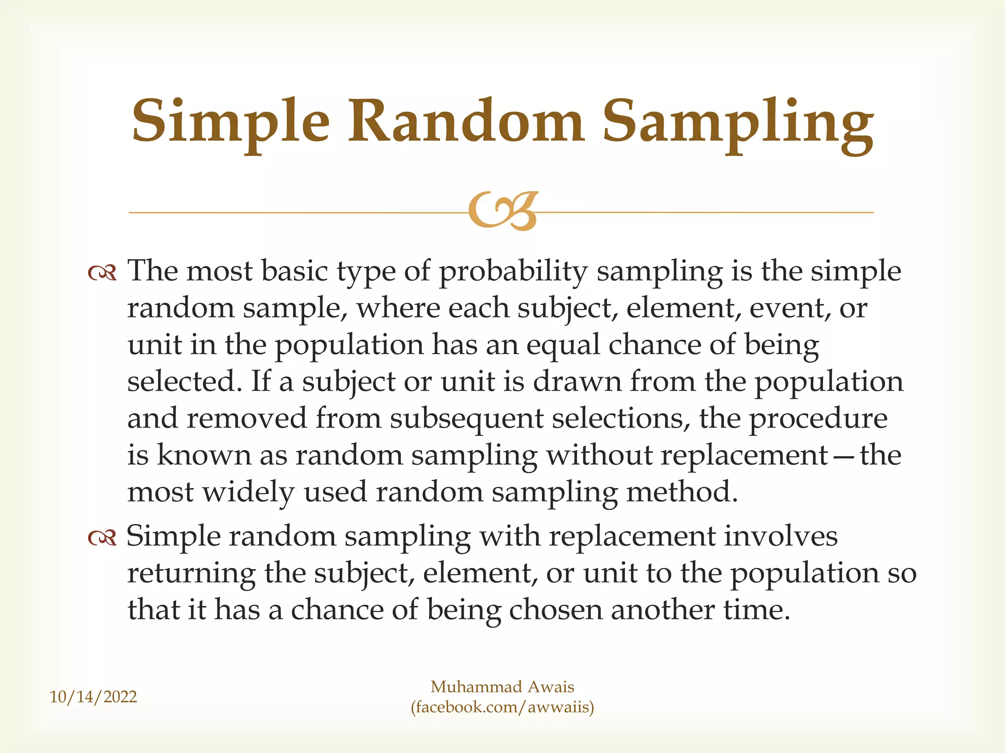 Simple Random Sampling Technique - Probabiltiy Sampling - Mass Media ...